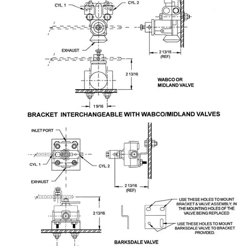 Barksdale/Velvac Height Control and Leveling Control Valves – Dayton ...