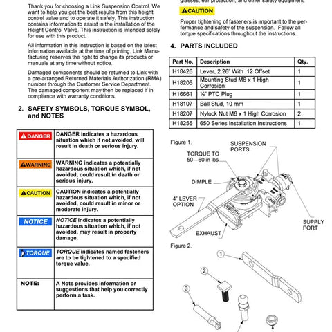 Hadley Height Control and Leveling Control Valves - Dayton Air Suspension