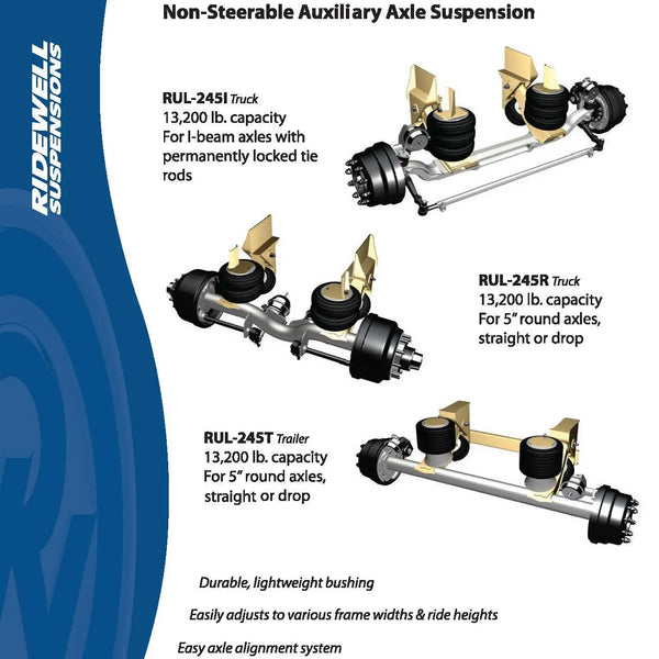 Ridewell RUL-245 Non-Steerable Auxiliary Axle - Dayton Air - Dayton Air ...
